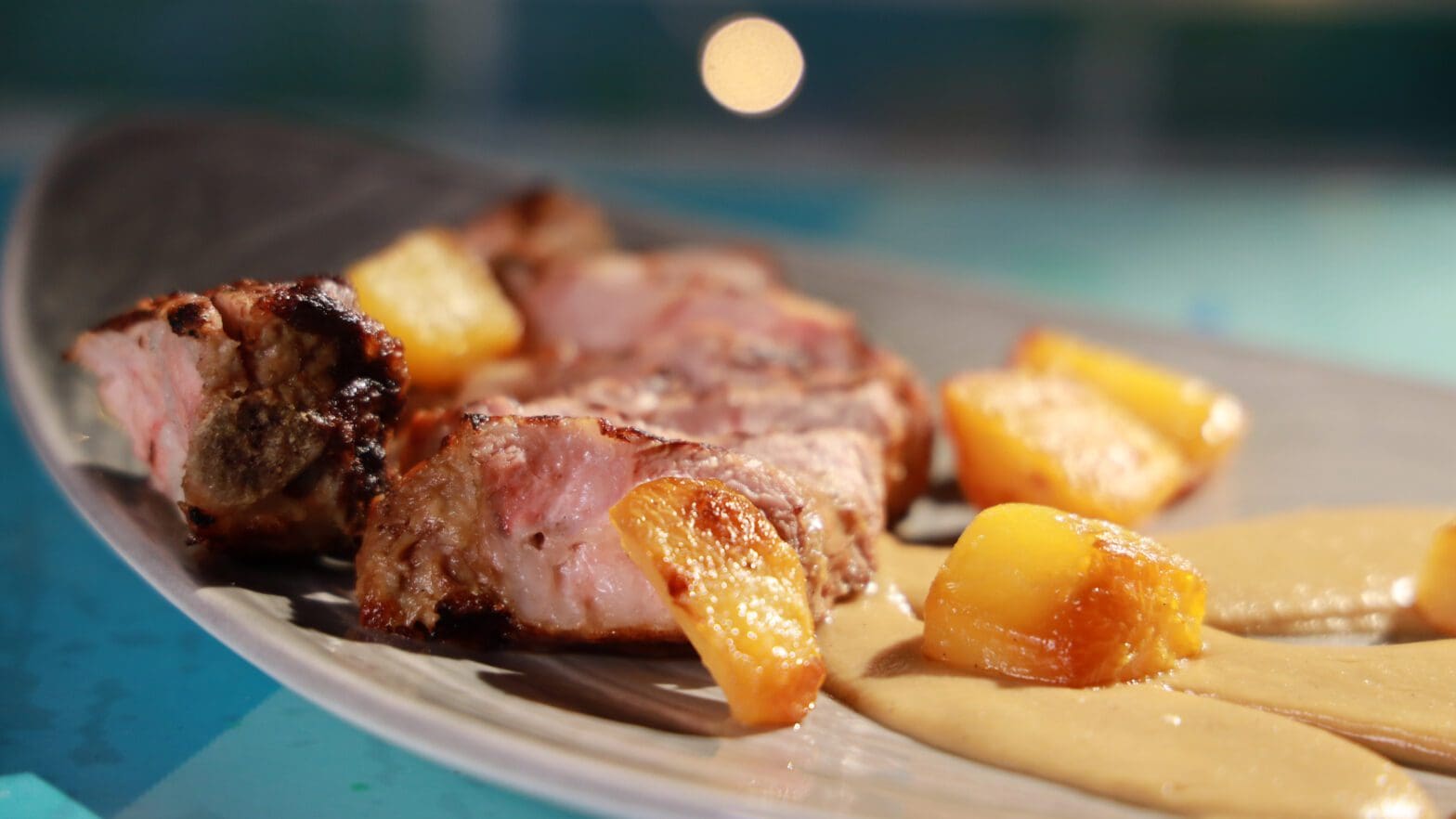 Caramelized Onion Soubise with Bone in Veal Chop - Gusto TV
