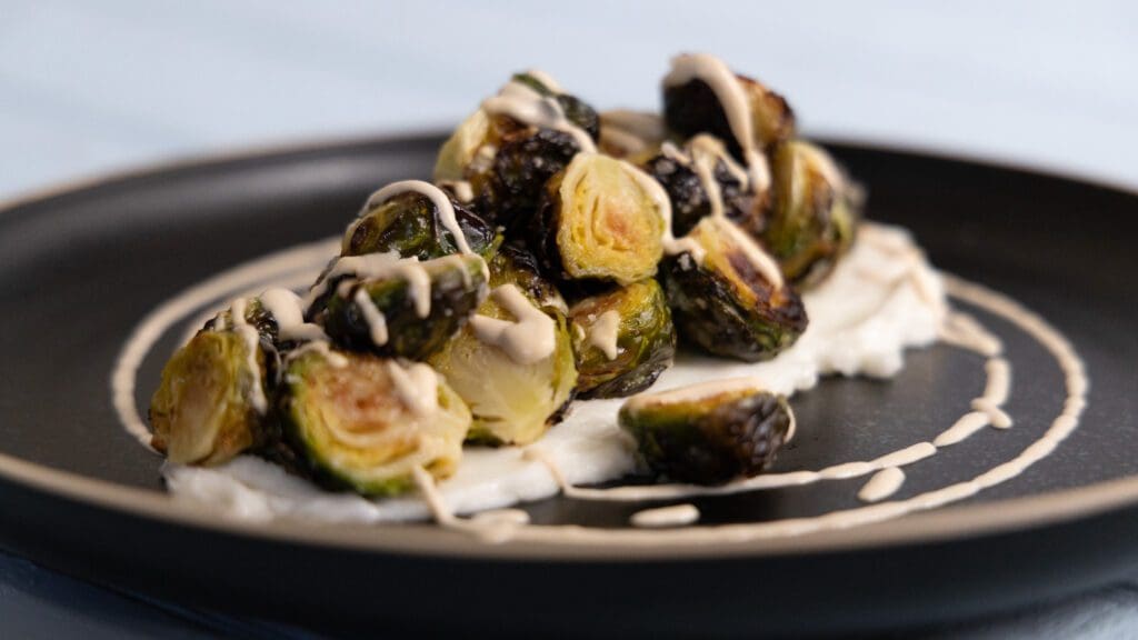 Brussels Sprouts + Lebanon: Roasted Brussels Sprouts with Tahini - Gusto TV