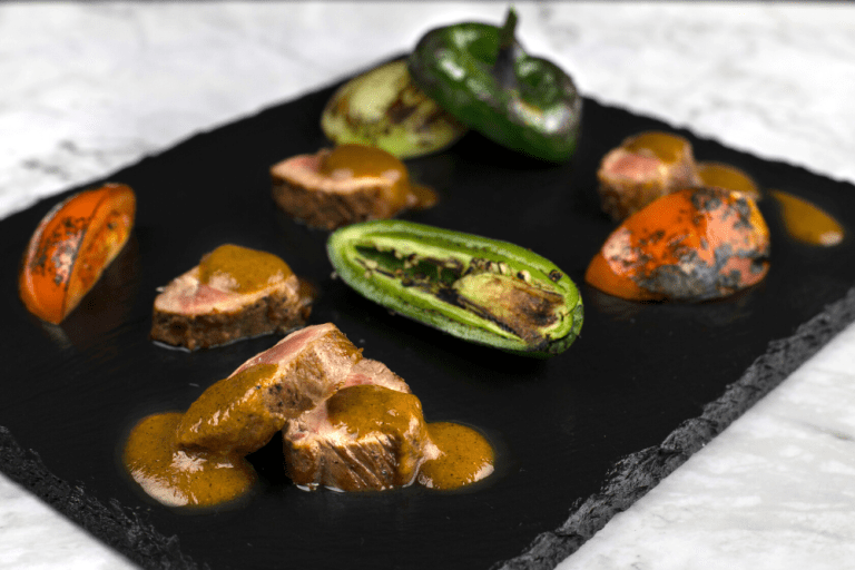 Lamb Tenderloin With Charred Tomato Demi - Gusto TV