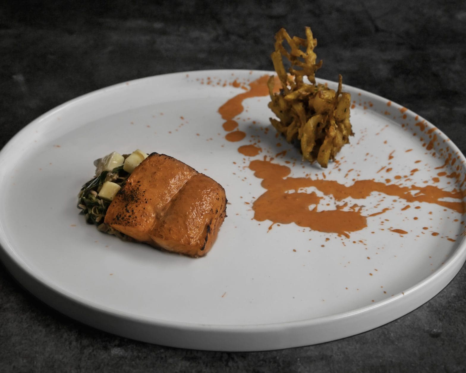 Tandoori Catfish with Peach Bhaji - Gusto TV