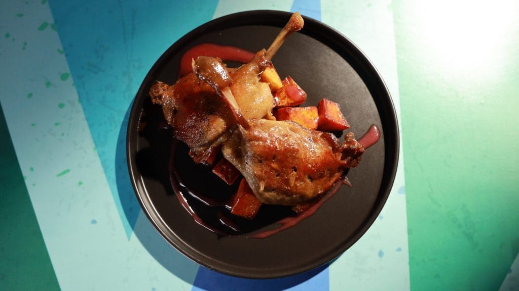 Blood Orange Duck Fat emulsion with Duck Confit - Gusto TV