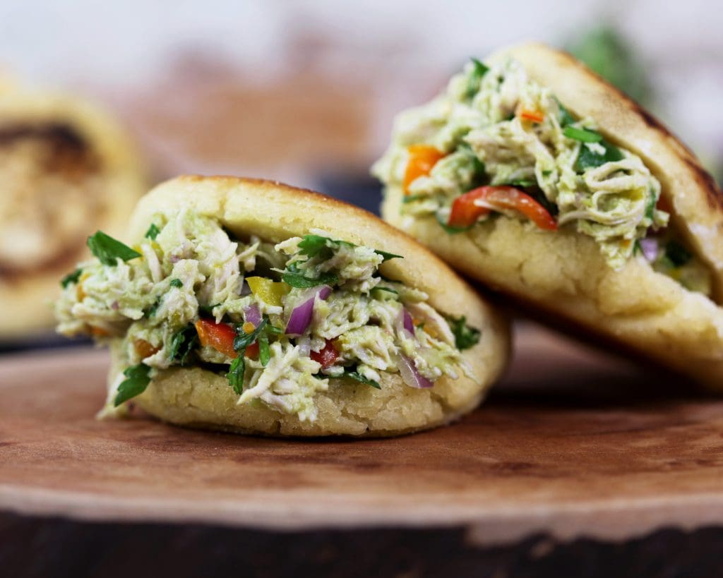Chicken Salad Stuffed Arepa - Gusto TV
