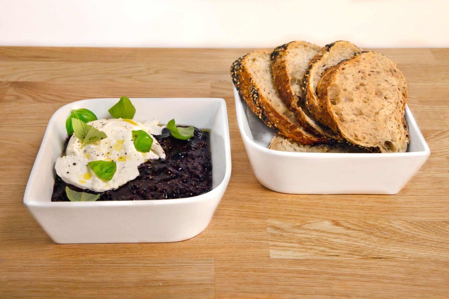 Seedy Grain Bread with Mostarda and Burrata - Gusto TV