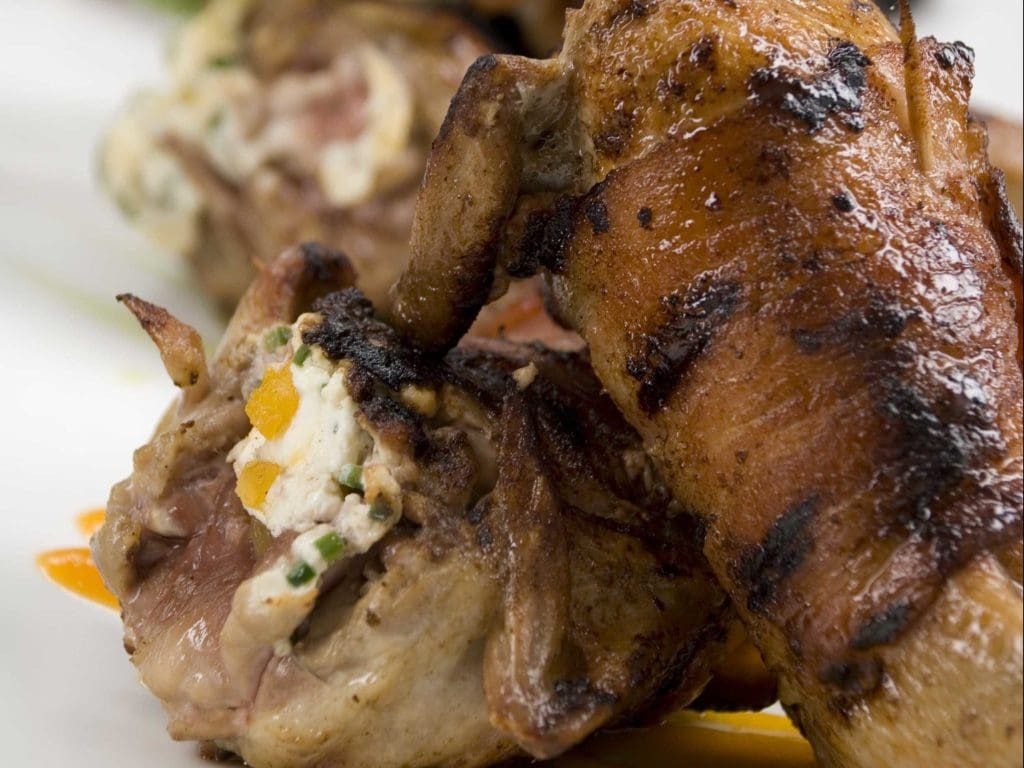 Bacon Wrapped Quail Stuffed with 3 Cream Cheeses - Gusto TV