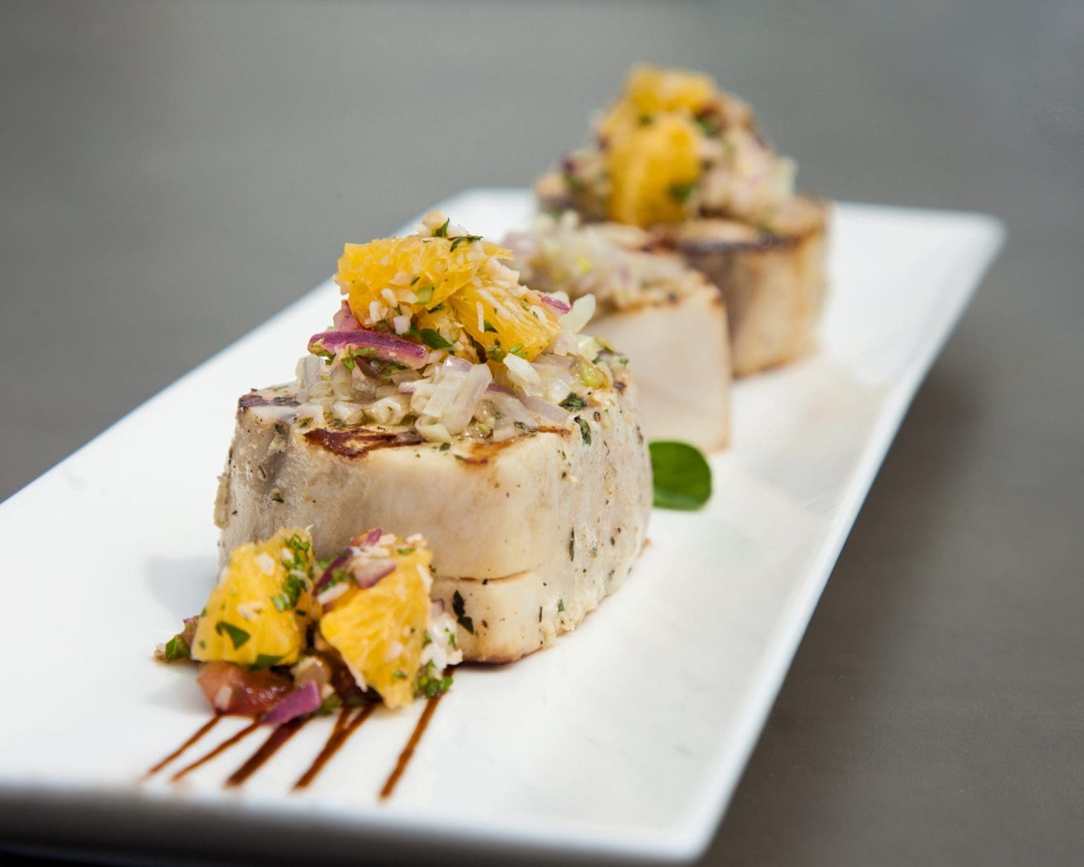 Grilled Swordfish with Island Salsa - Gusto TV