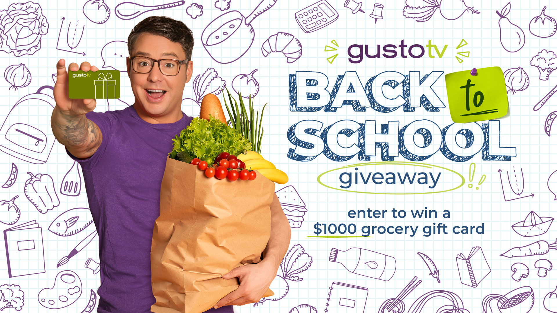 Gusto TV's Back To School Giveaway! - Gusto TV