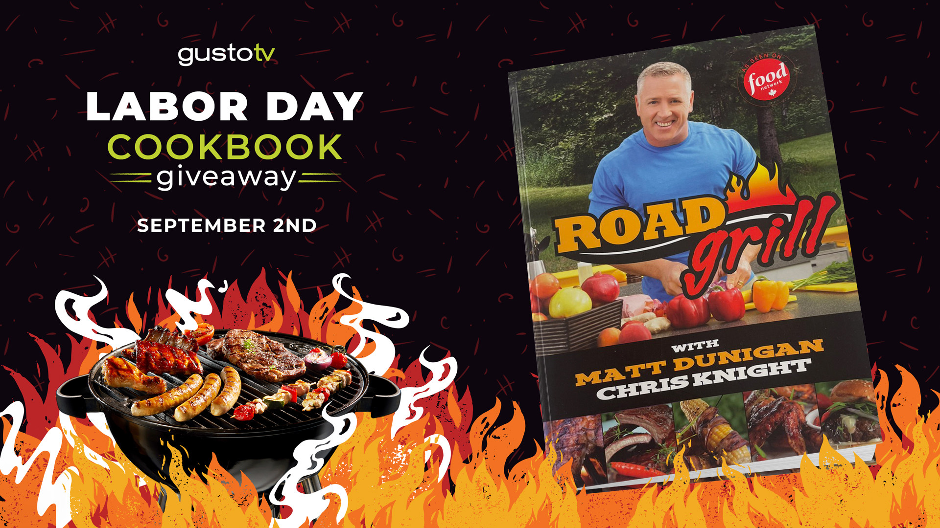 Labor Day BBQ Marathon Cookbook Giveaway - Gusto TV