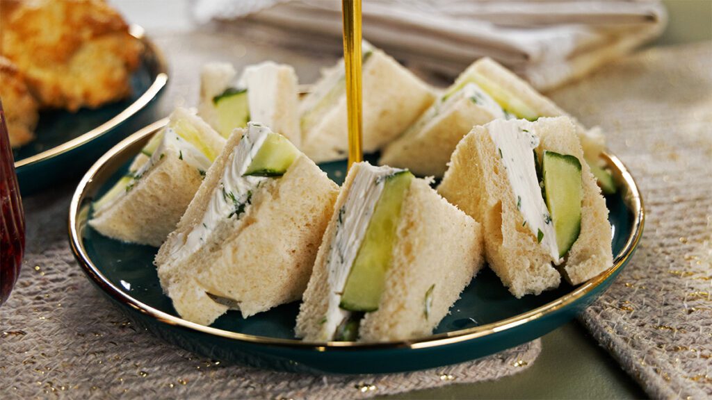 Cucumber Sandwiches with Herbed Cream Cheese Recipe - Gusto TV